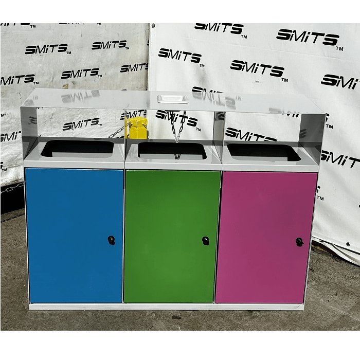 Selective collection trash can with ashtray - Smits.ae